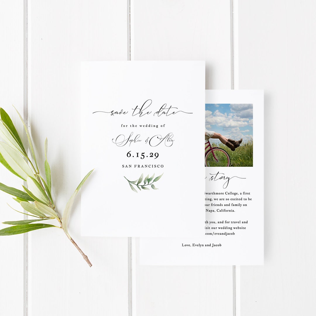 Printable Save-the-date Template, Save the Date Invitation, DIY Wedding ...