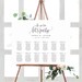 Wedding Landscape Seating Chart Template Seating Chart - Etsy