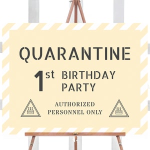 Quarantine Birthday Party Invite Template Printable Birthday - Etsy