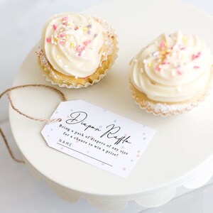 Printable Diaper Raffle Ticket, Confetti Baby Shower Raffle Ticket ...