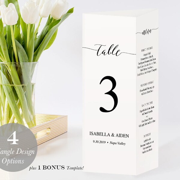 Printable Triangle Table Numbers - Etsy