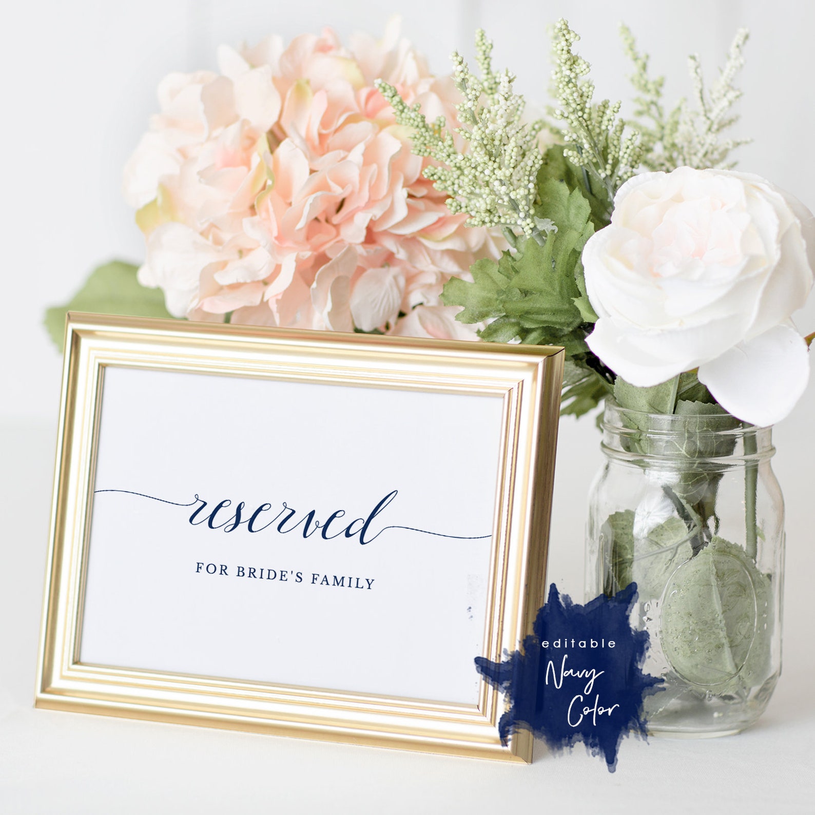 Reserved Sign Printables Editable PDF Template Instant - Etsy