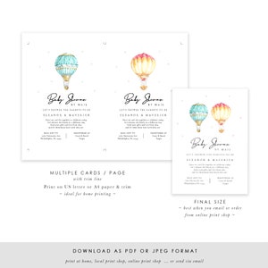 Baby Shower by Mail Template, Quarantine Animals, Social Distancing ...