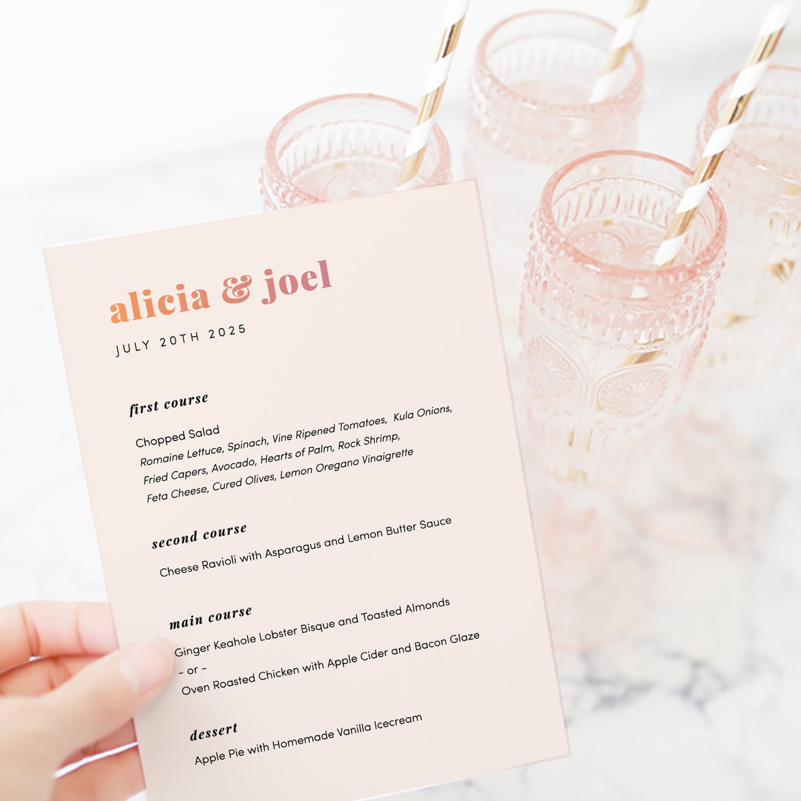 Dinner Menu Printable Wedding Menu Template Drink Menu Wine - Etsy