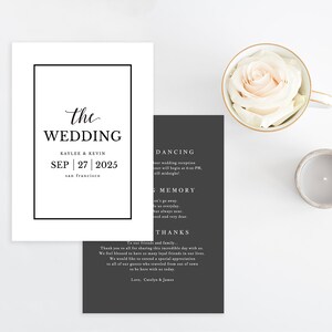 Wedding Program Book Template, Printable Wedding Program, Catholic ...