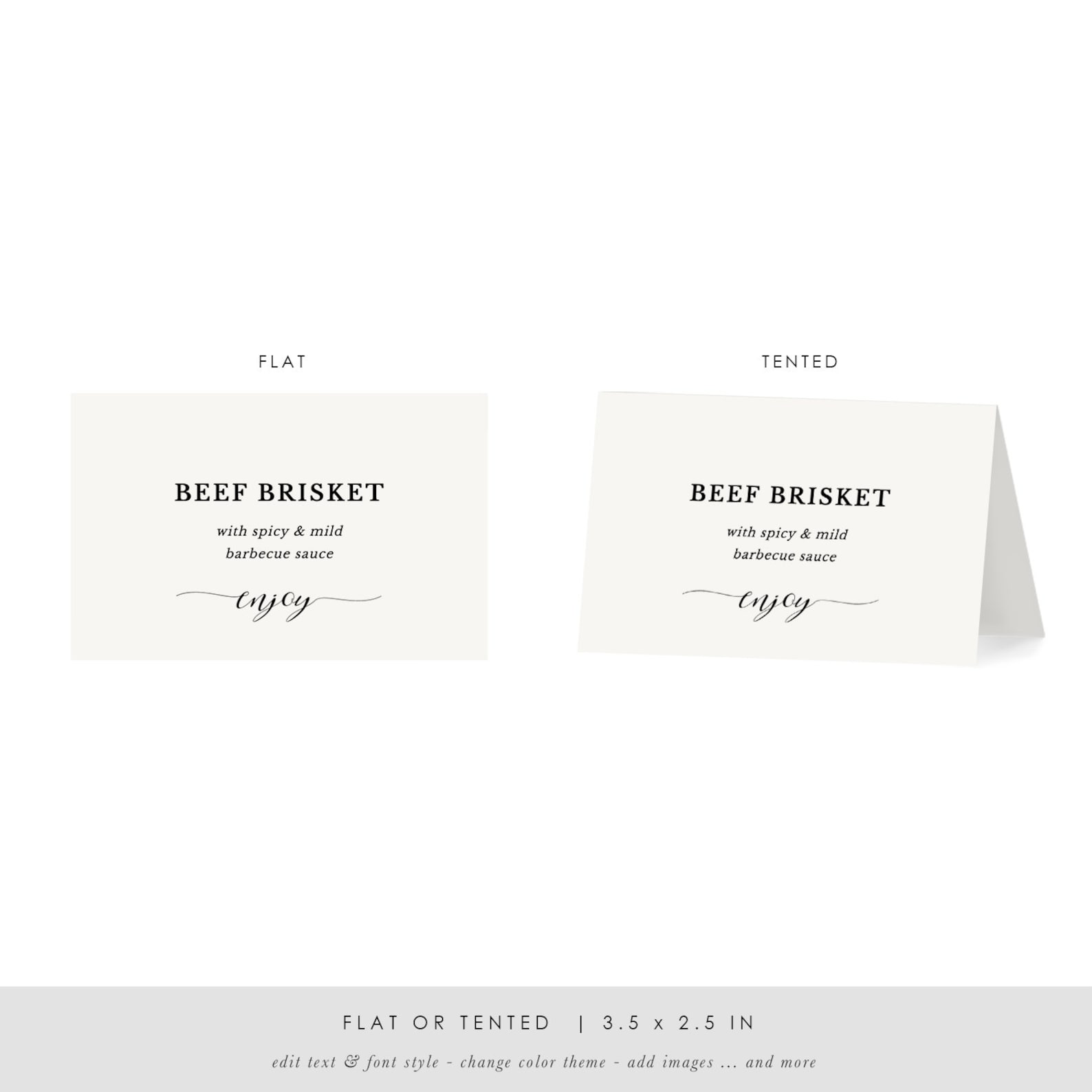 Printable Buffet Label Template Buffet Food Sign Buffet | Etsy