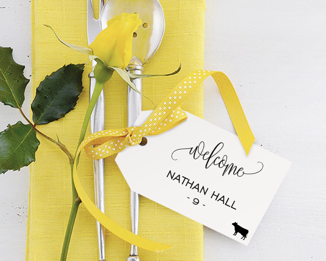 Place Card Printable, Escort Card Template, Escort, Place Card Tags ...