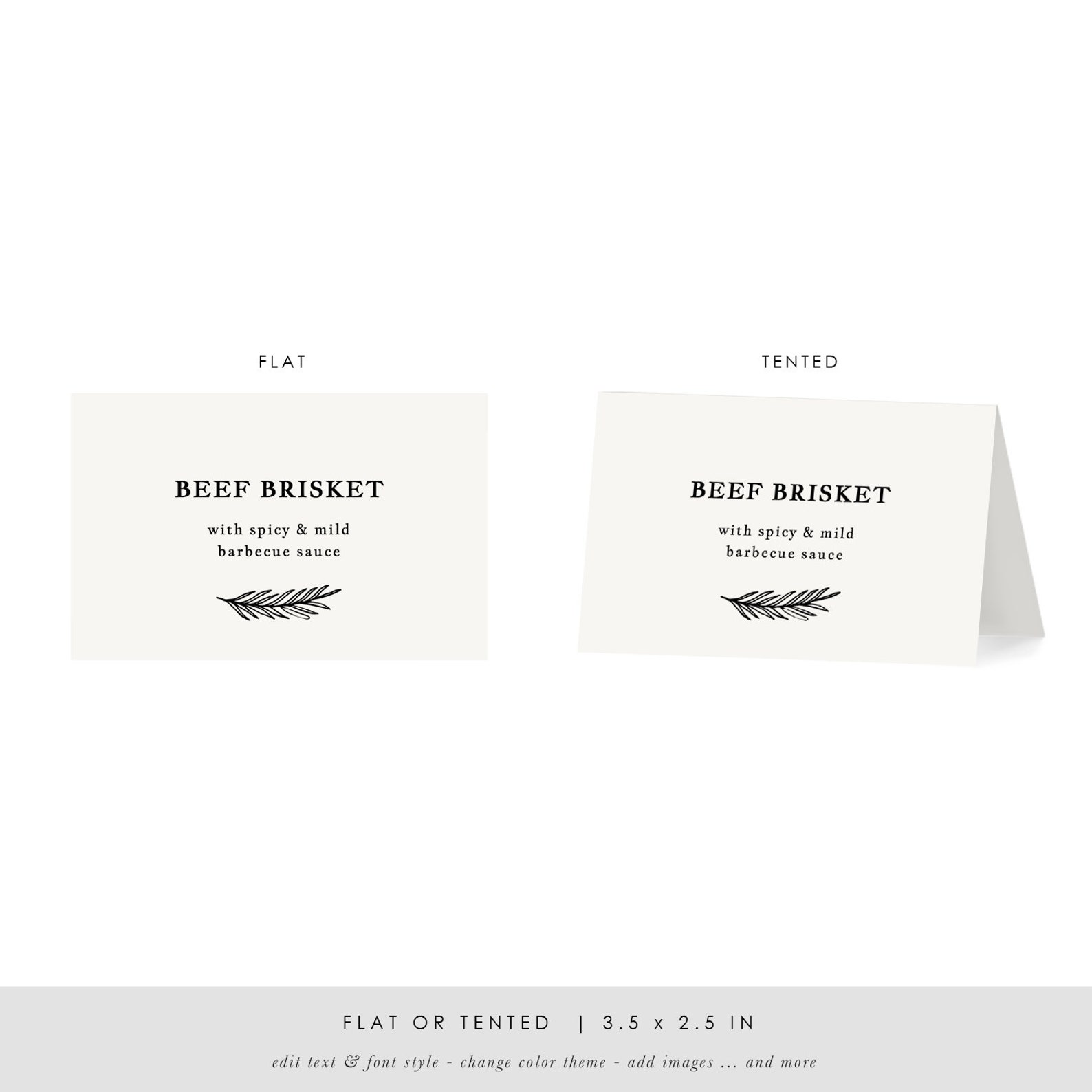 Printable Buffet Label Template, Buffet Food Sign, Buffet Labels ...