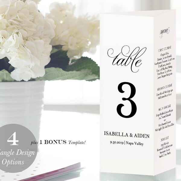 Printable Triangle Table Numbers - Etsy