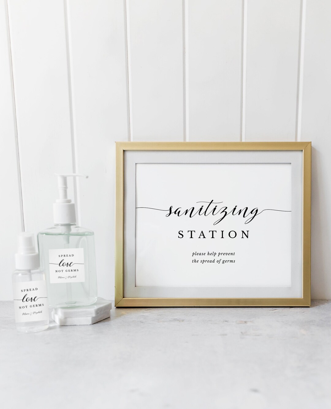 Sanitizing Station Sign Template Printable Sanitize Your - Etsy