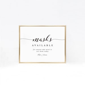 Masks Available Sign Template, Printable Masks Sign, Social Distancing ...