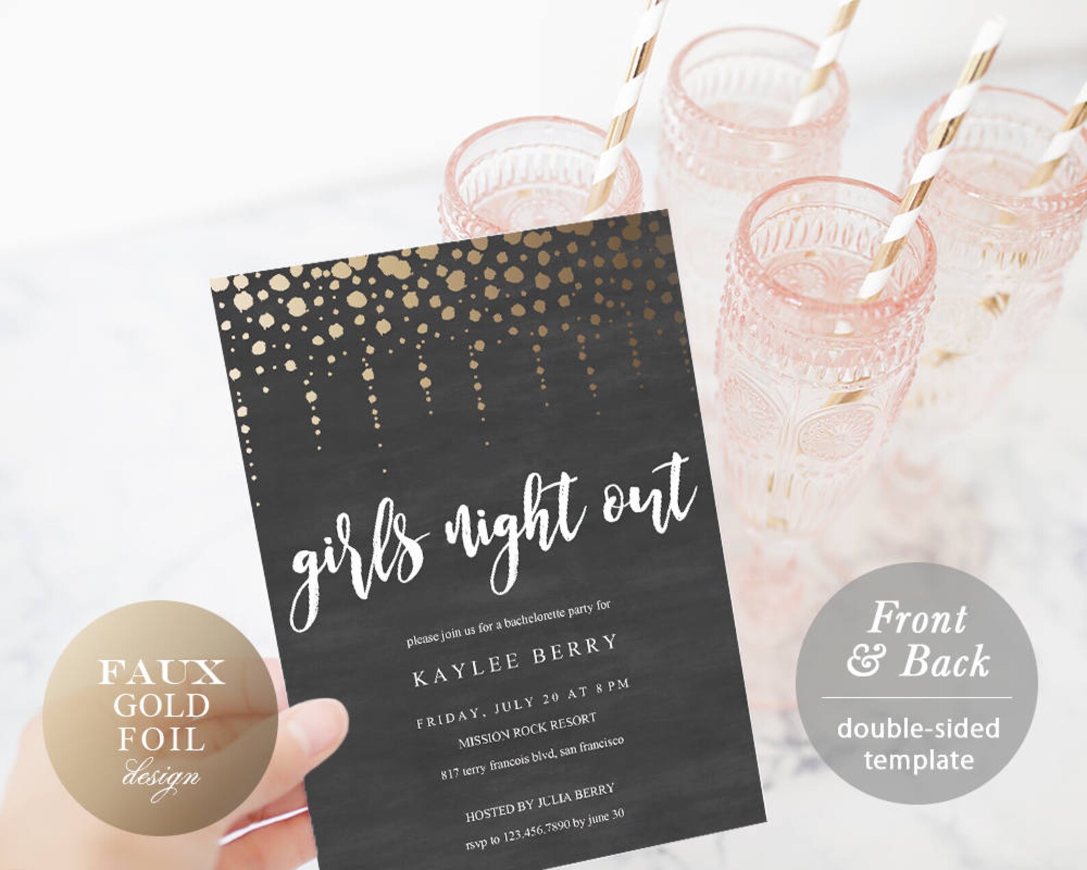 Bachelorette Party Invitation Template Printable Bachelorette - Etsy