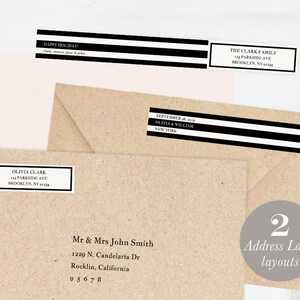 Envelope Wrap Address Label Wraparound Label Skinny Wrap - Etsy