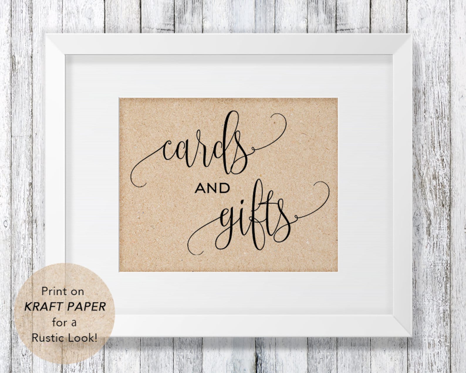 Cards and Gifts Sign Wedding Sign Printable Gift Table Sign - Etsy