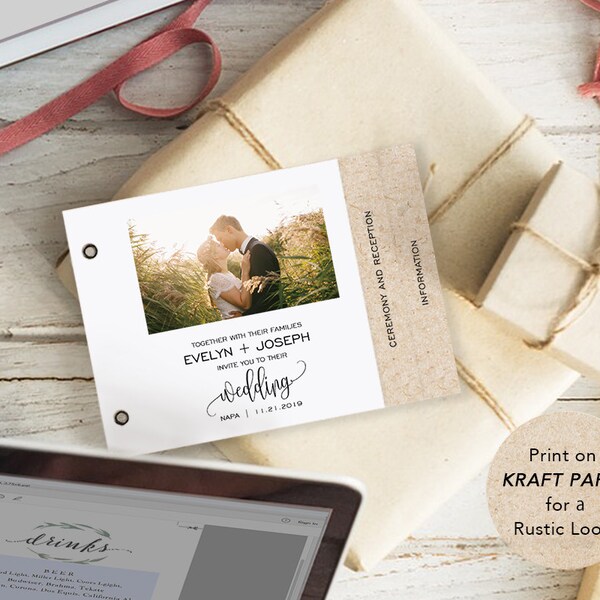 Booklet Invitation - Etsy