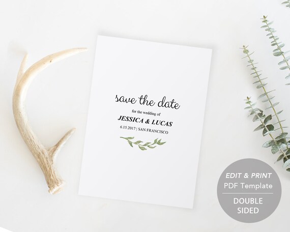Printable Save-the-Date Template Save the Date Invitation | Etsy