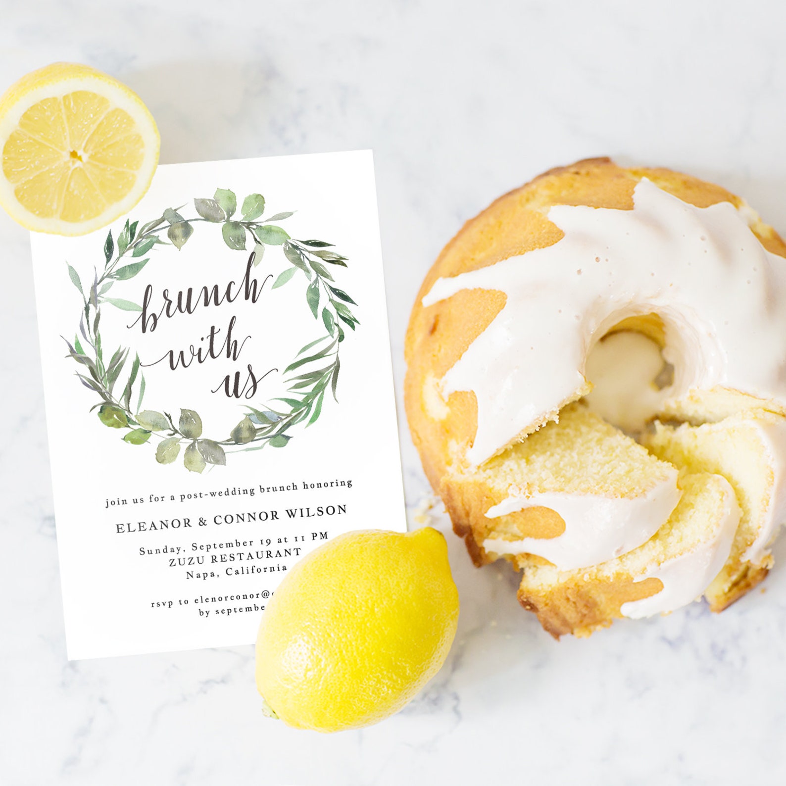 Printable Wedding Brunch Invitation Template Post Wedding | Etsy