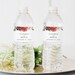 Red Floral Water Bottle Label Water Bottle Label Template - Etsy