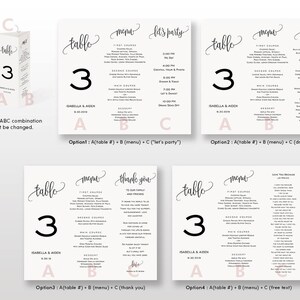Printable Triangle Table Numbers, Three-sided Table Numbers Menu ...