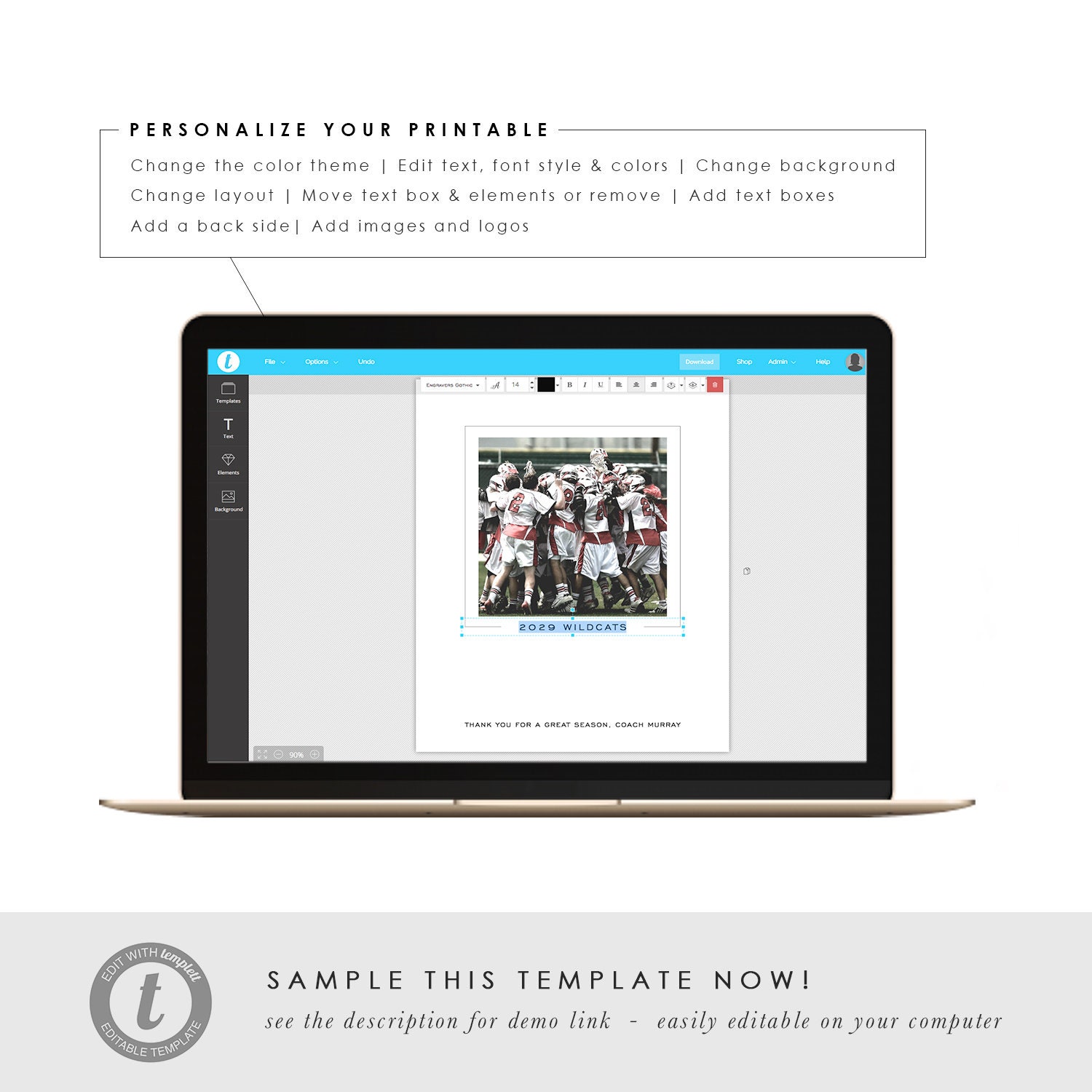 Printable Gift for Coach Graduation Gift Template Gift for - Etsy