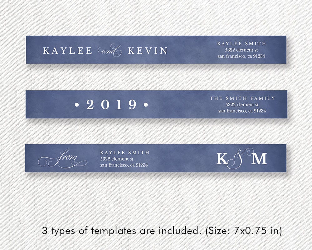 Envelope Wrap Address Label Wraparound Label Skinny Wrap - Etsy