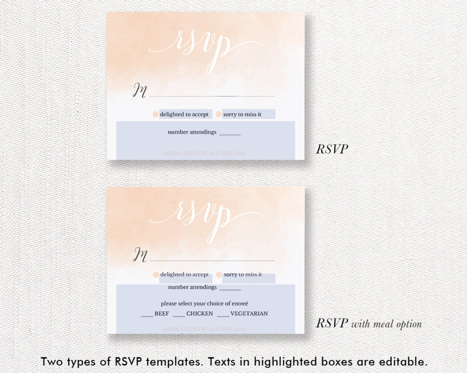 Booklet Invitation Set Printable Wedding Invitation Template | Etsy