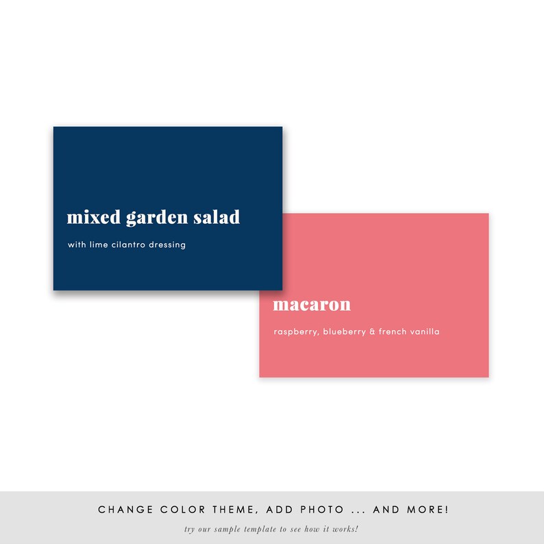 Printable Buffet Label Template Buffet Food Sign Buffet - Etsy Canada