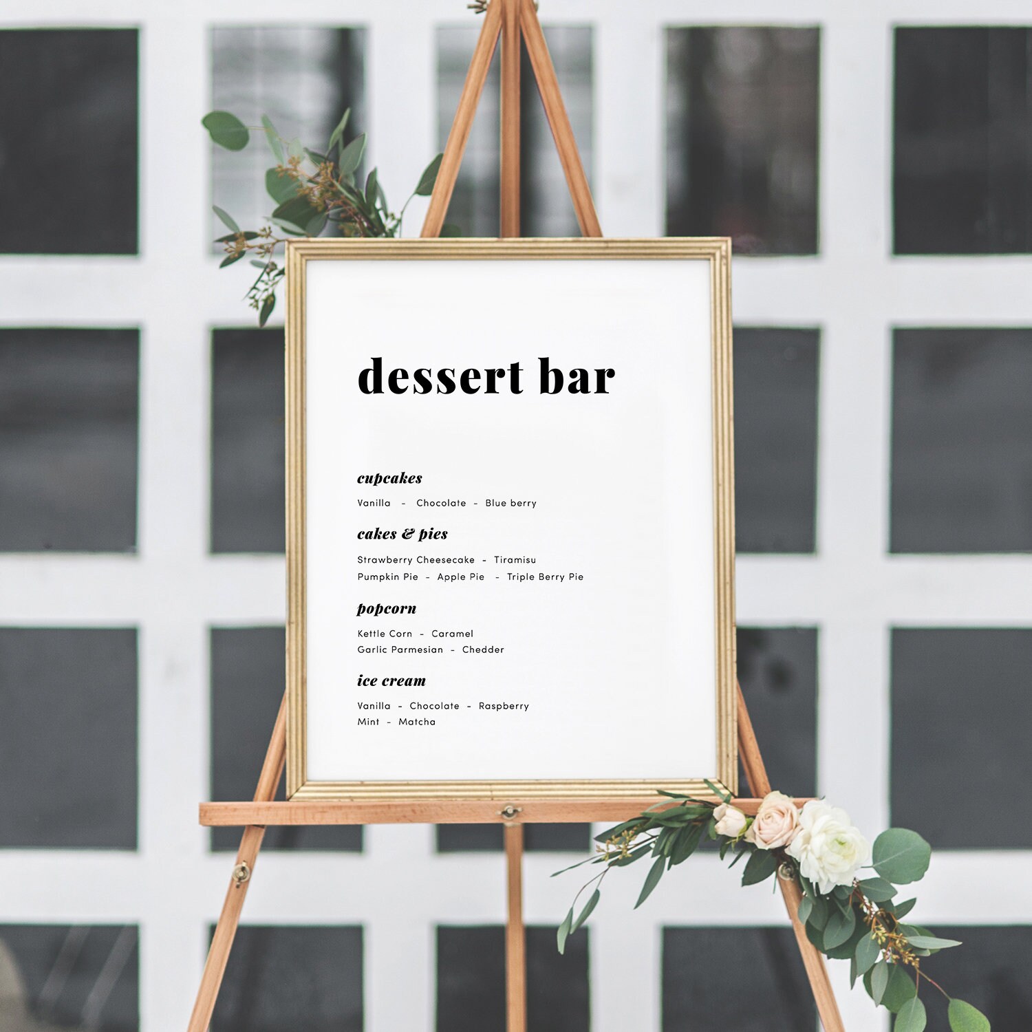 Dessert Bar Sign Dessert Menu Sign Wedding Dessert Bar | Etsy
