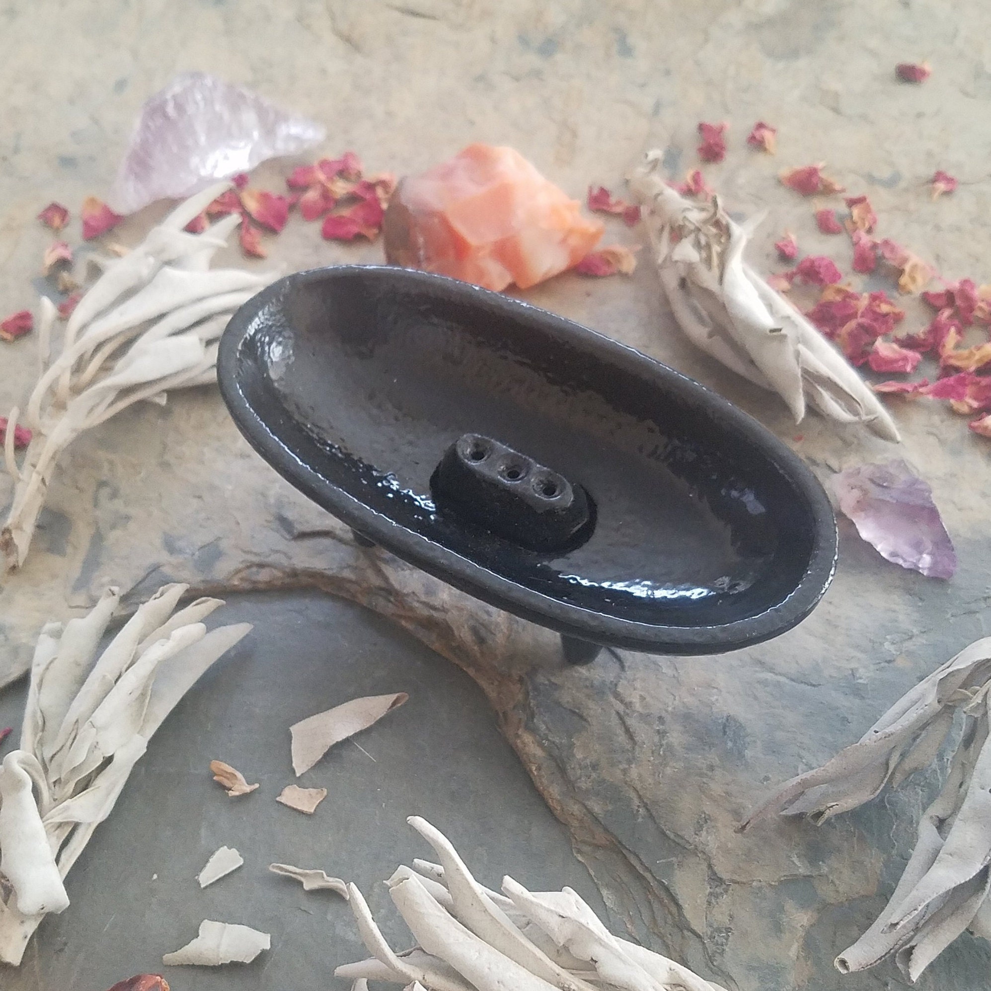 Cast Iron Incense Holder Incense Holder Smudge Burner - Etsy