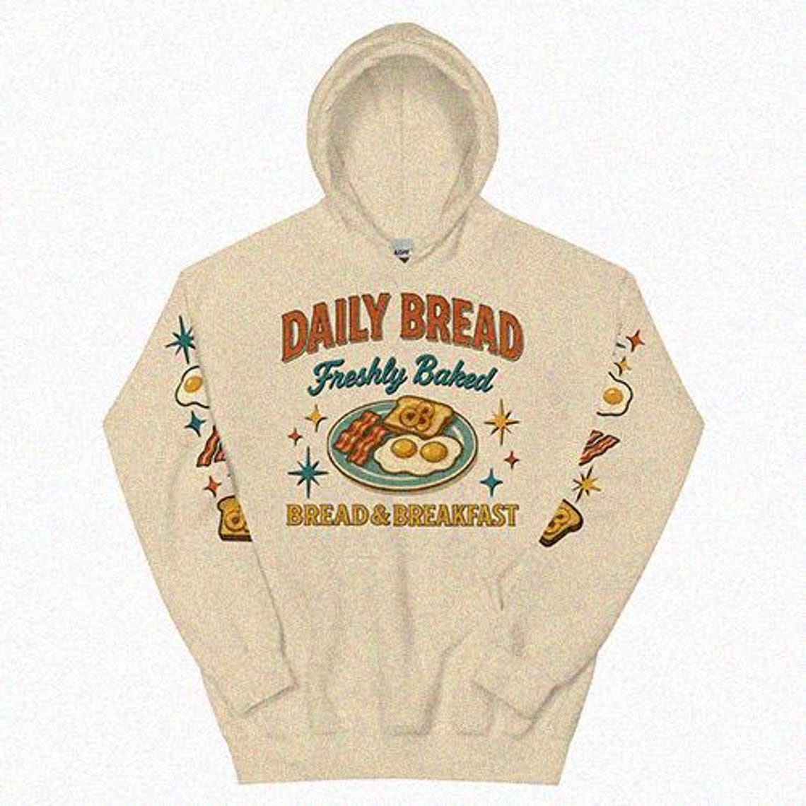 DAILY BREAD and Breakfast Hoodie | Edm Music Festival Merch - Etsy