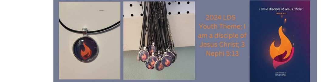 YW "i Am a Disciple" Necklace; 2024 LDS Youth Theme; Pendant; Camp ...