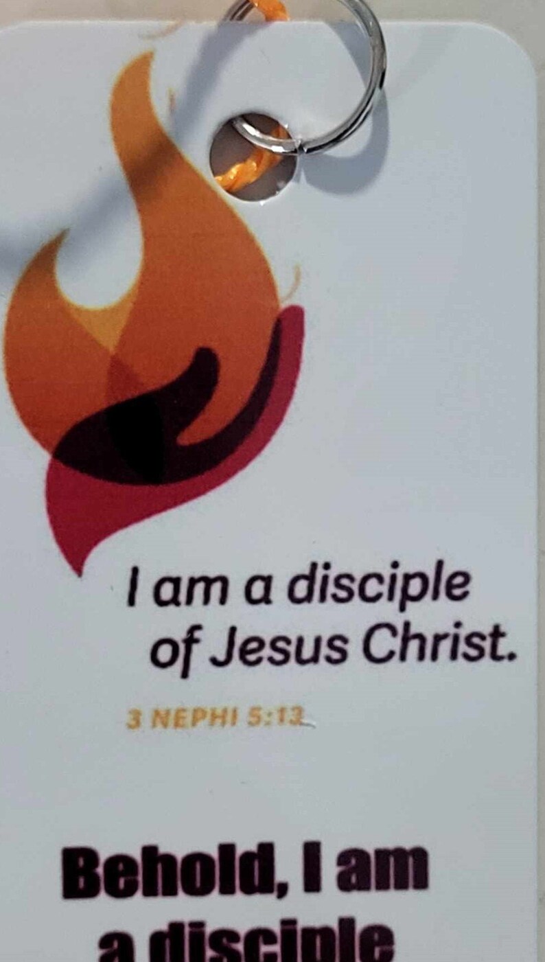 Metal LDS Bookmark; Youth; 2024 Theme, "i Am a Disciple of Jesus Christ ...