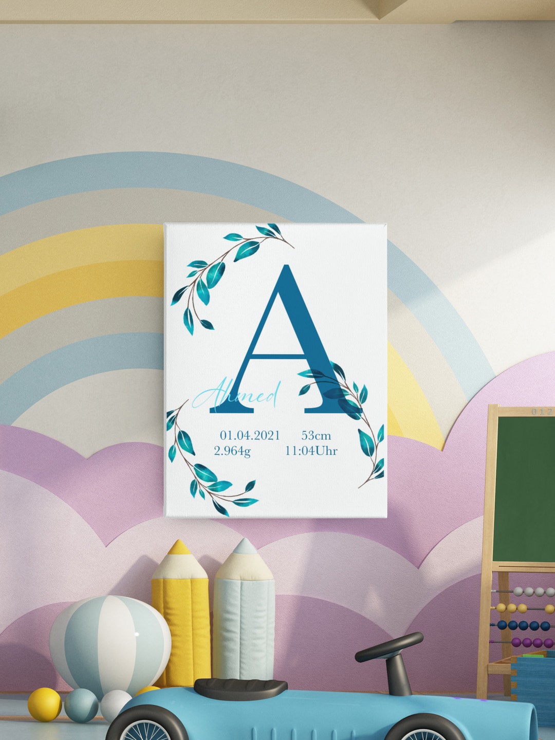 Simple Poster With Dates of Birth, Poster/postcard or Folding Card - Etsy