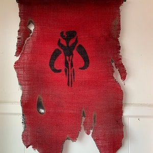 Battle Torn Banner Inspired by Star Wars Mandalorian Boba Fett ...
