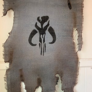 Battle Torn Banner Inspired by Star Wars Mandalorian Boba Fett ...