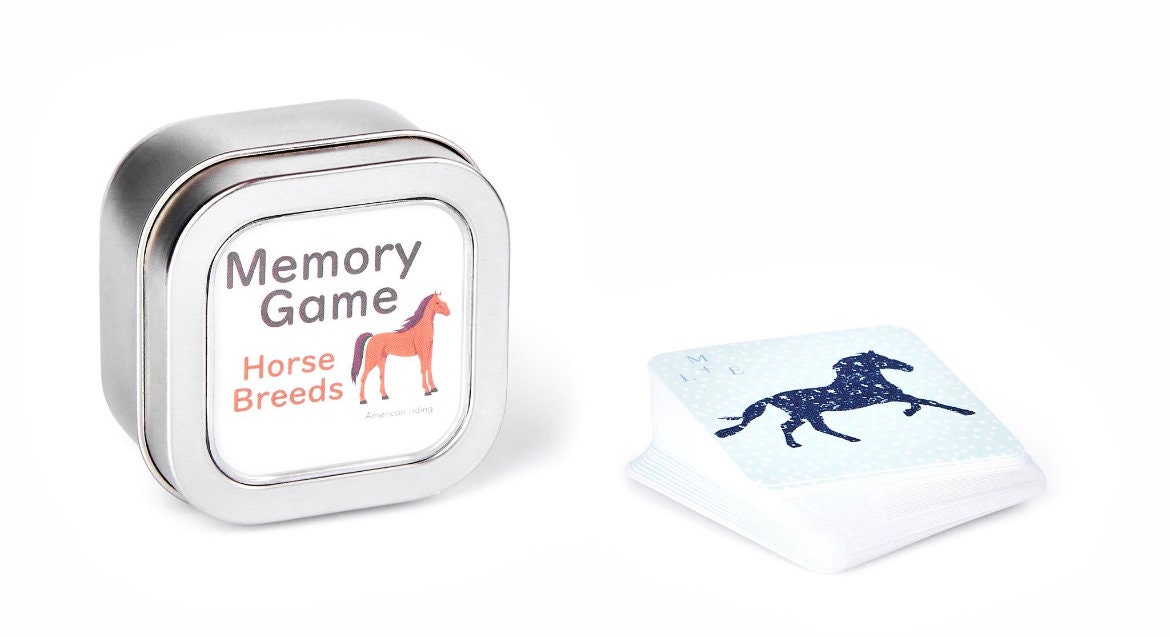 Memory Game - Horse Breeds - Etsy