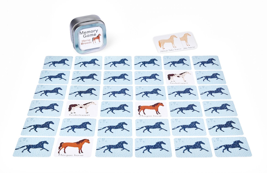 Memory Game - Horse Breeds - Etsy