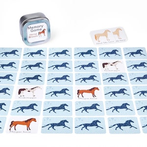 Memory Game - Horse Breeds - Etsy