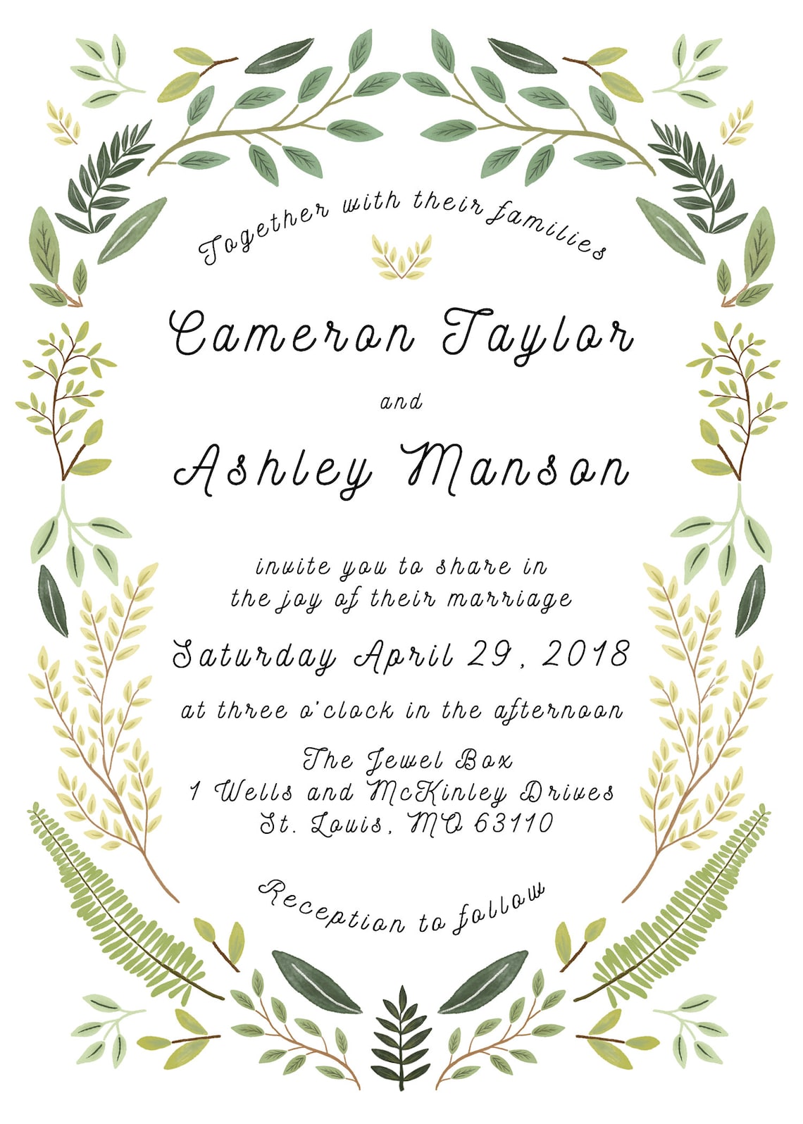 Printable Rustic Wedding Invitation, Rustic Wedding Invitations, Rustic ...