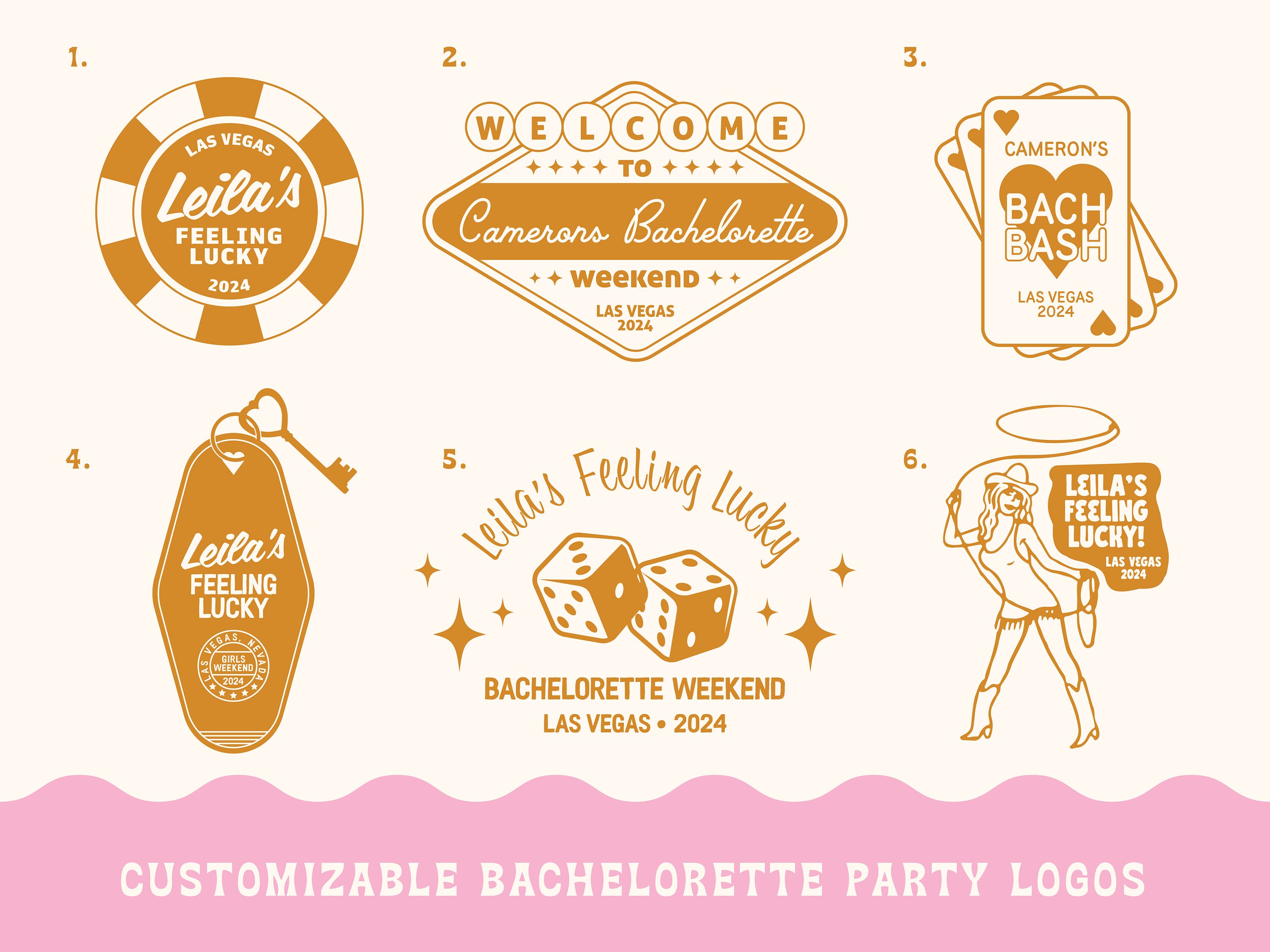 Custom Vegas Bachelorette Logo, Las Vegas Bridal Party Logos, SVG ...