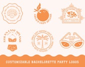 Custom Beach Bachelorette Logo Bridal Party Logos SVG - Etsy