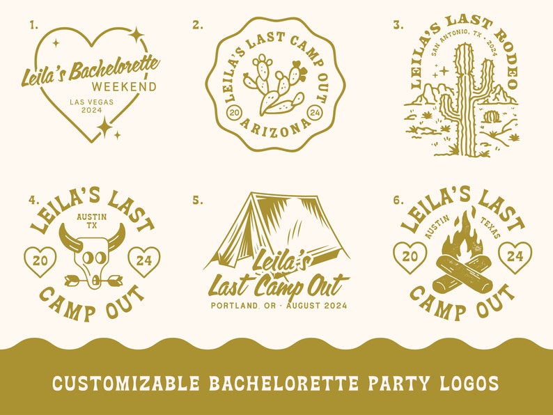 Custom Bachelorette Logo, Bridal Party Logos, SVG Designs, Western ...