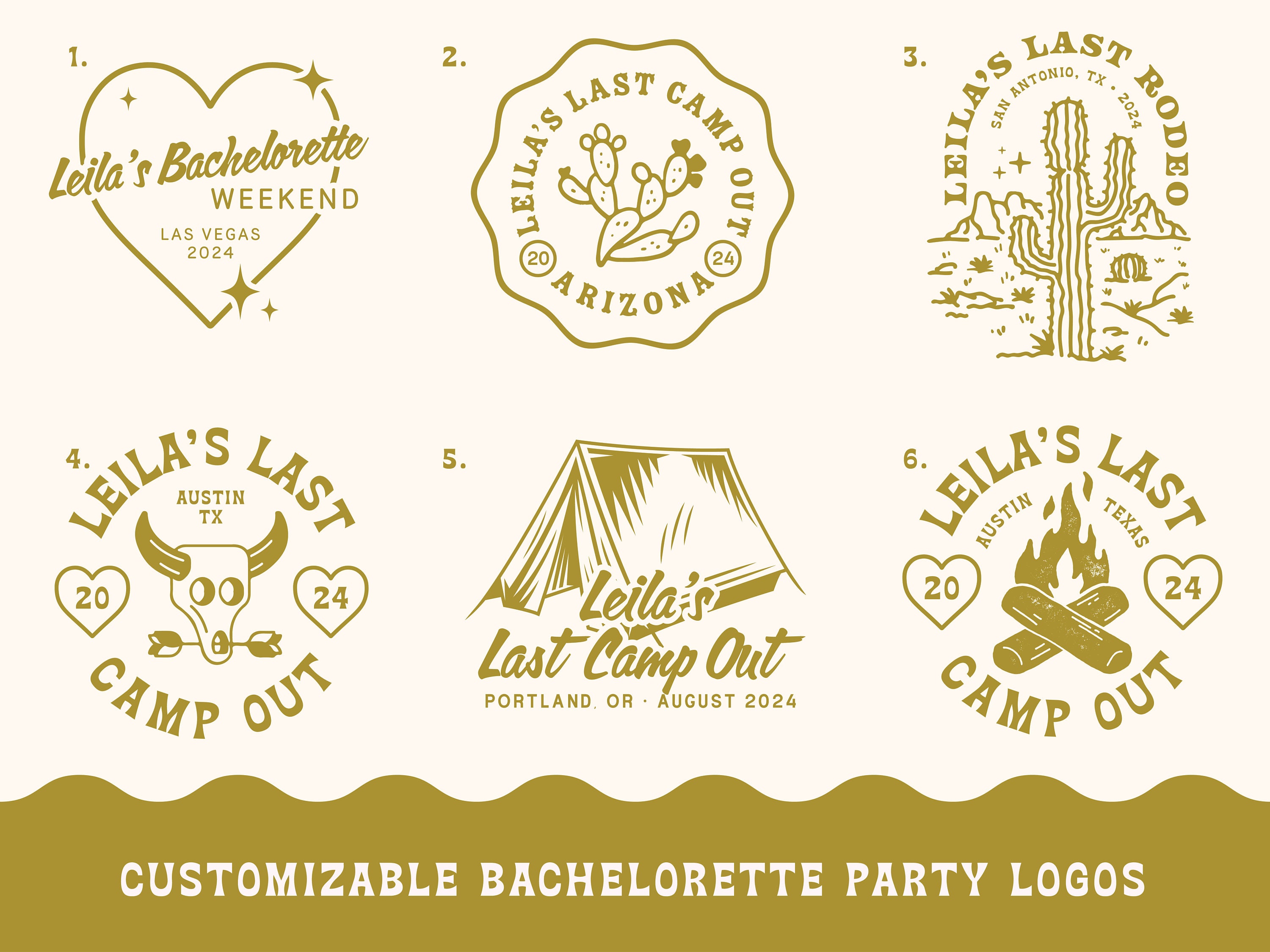 Custom Bachelorette Logo, Bridal Party Logos, SVG Designs, Western ...