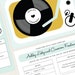 Printable Record Player Wedding Invitation, Retro Wedding Invitations ...