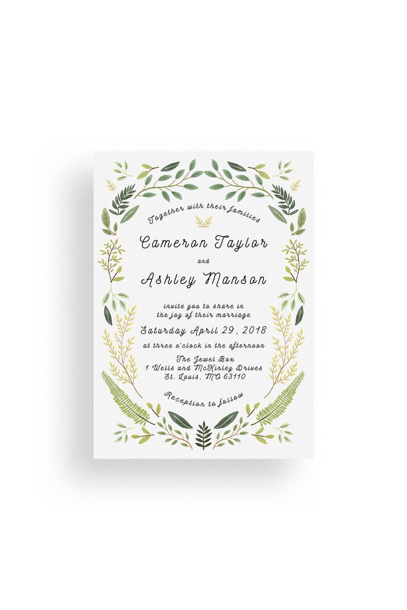 Printable Rustic Wedding Invitation, Rustic Wedding Invitations, Rustic ...