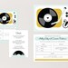 Printed Record Player Wedding Invitation, Retro Wedding Invitations ...