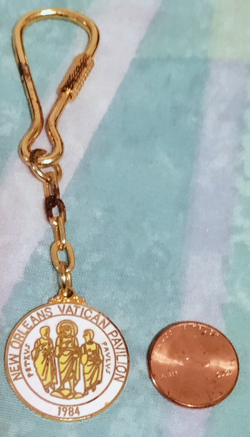 Vatican Pavilion at 1984 World's Fair New Orleans Gold and White Enamel ...