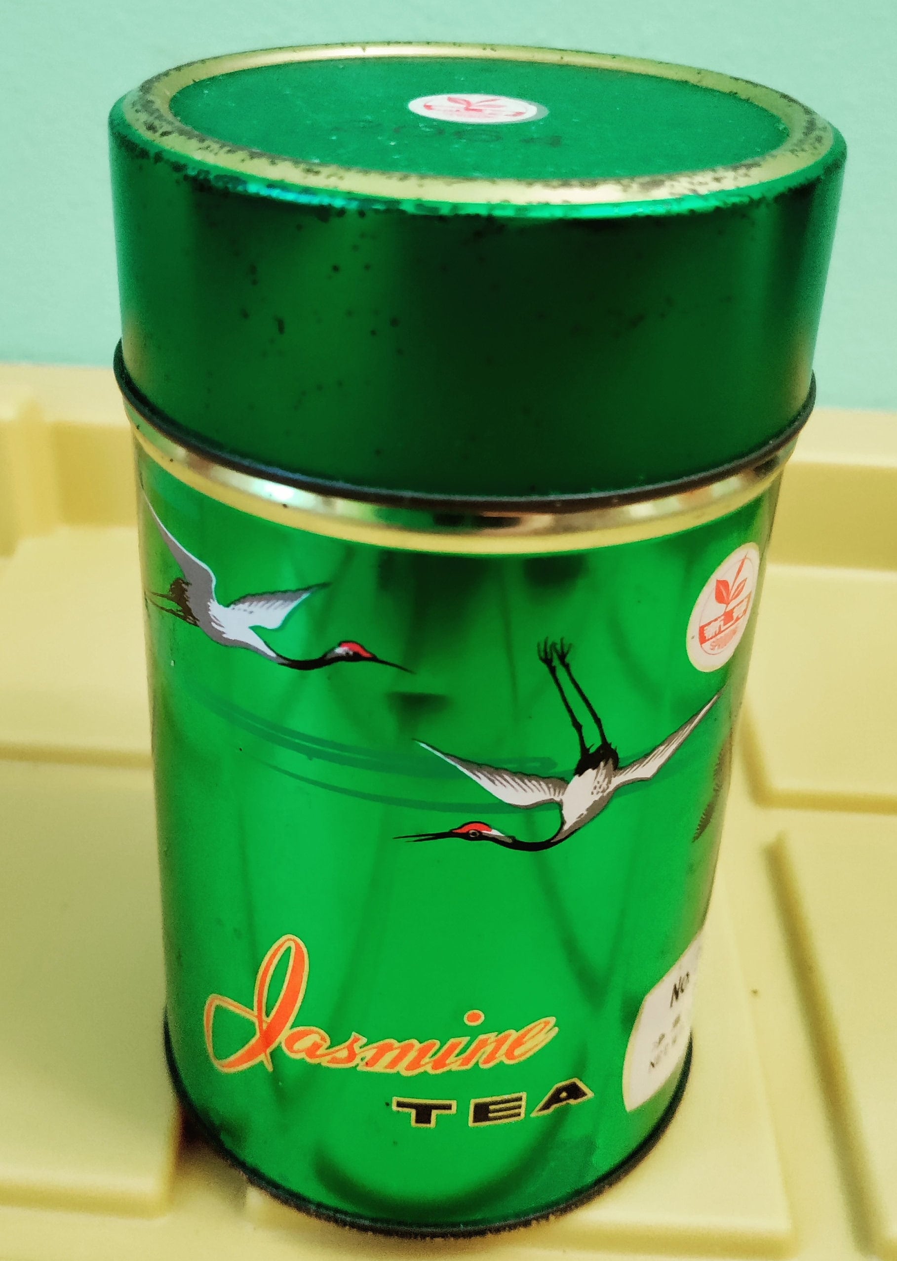 Jasmine Tea Tin Advertising and Vintage Tin is Bright Clean - Etsy