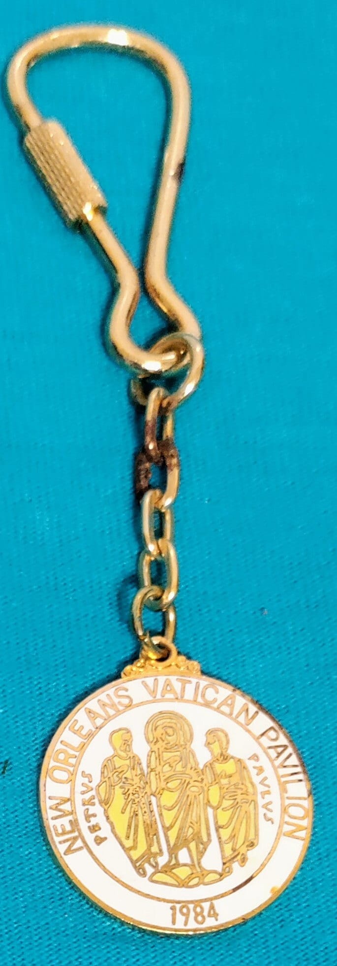 Vatican Pavilion at 1984 World's Fair New Orleans Gold and White Enamel ...