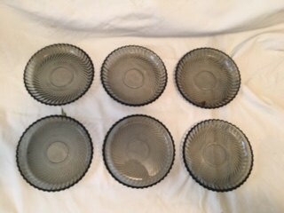 Gorgeous Smokey Violet Libbey of Canada Vintage Party, Salad, or ...